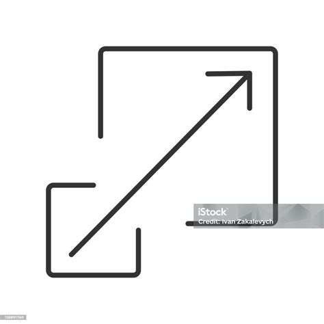 Scalability Icon Scalable Symbol Sign Scale Enlarge Vector Stock Illustration Download Image
