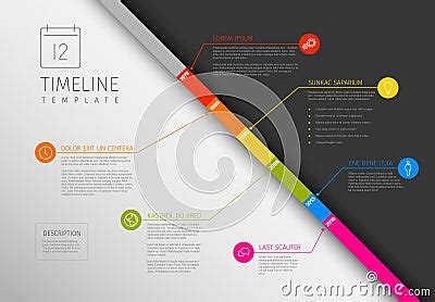 Infographic Diagonal Timeline Template Vector Illustration CartoonDealer Com