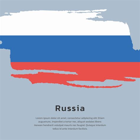Illustration Of Russia Flag Template 13273060 Vector Art At Vecteezy