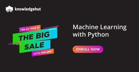 Upgrad Knowledgehut On Linkedin Machinelearningwithpython Thebigsale