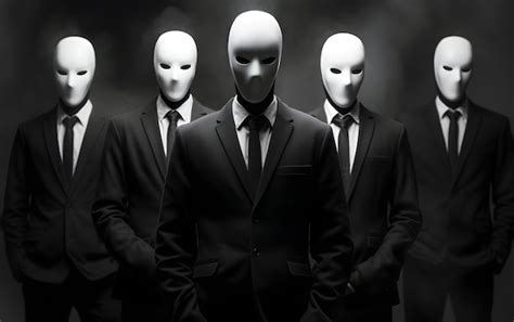 Premium Ai Image Anonymity Concept Featuring Unknown Persons Standing