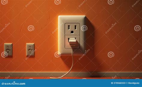 Electric Plug And Wall Socket Generative Ai Stock Illustration Illustration Of Power