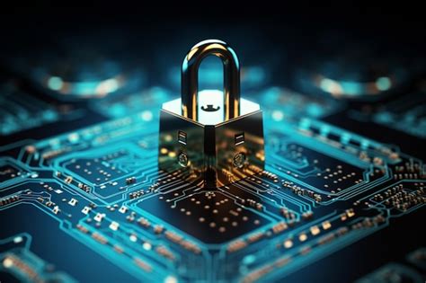 Premium Ai Image Symbolic Of Cyber Security The Concept Is Encapsulated In A Padlocks Shape