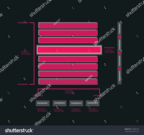 Infographics Vector Line Area Charts Stock Vector Royalty Free 150890165