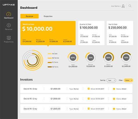 invoice app ui design on behance