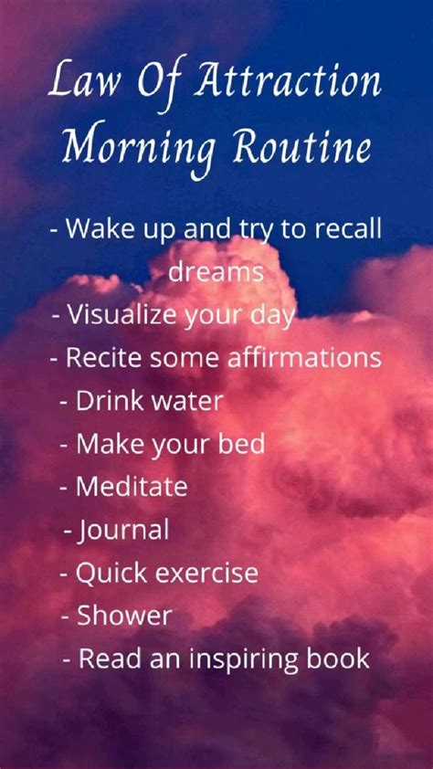 Law Of Attraction Morning Routine