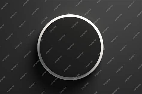 Premium Photo Solid Black Background With A Small White Circle