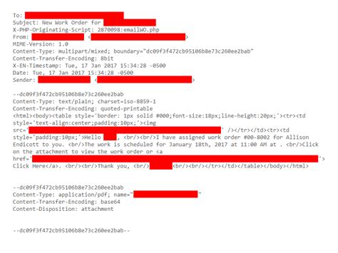 Htmlphp Mail Content Not Showing In Email With Attachment Sent