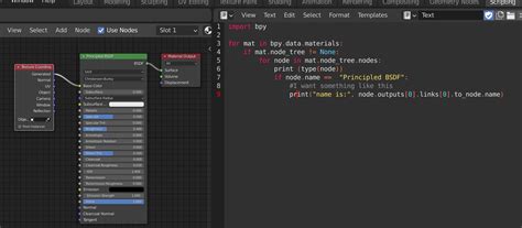 Python From One Node How Can I Get A Linked Node In The Shader Graph Blender Stack Exchange