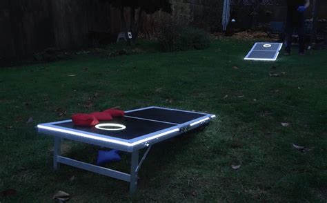 these cornhole boards react to your bean bag tosses arduino blog