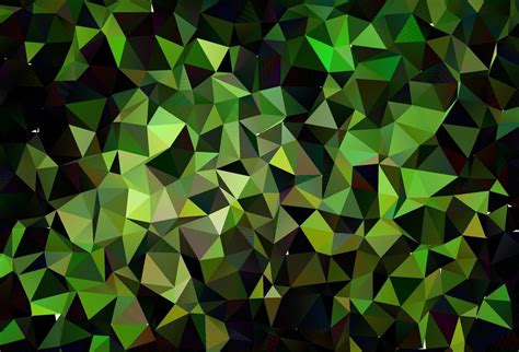 Dark Green Vector Abstract Polygonal Texture 12238724 Vector Art At Vecteezy