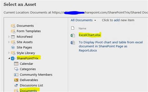 Display Pivot Chart And Table From Excel Document In Sharepoint