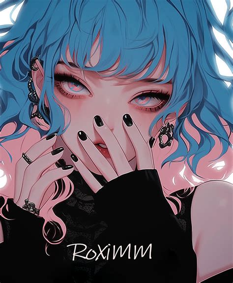 Ai少女头像插画妩媚的另一种方式hiyaroxi 站酷zcool