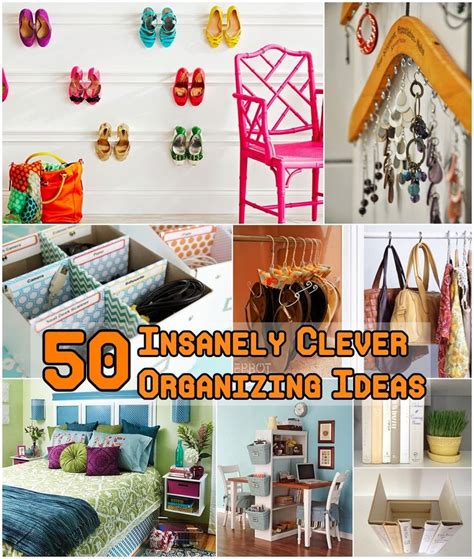 HANDY DIY Insanely Clever Organizing Ideas Clever Organizer Home Organization Hacks