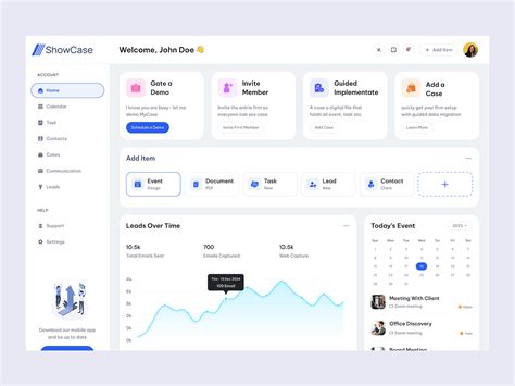 Law Firm Dashboard Behance