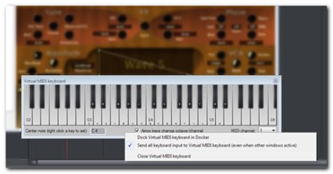 Music Production Studies — How To Keep Virtual Midi Keyboard Active On
