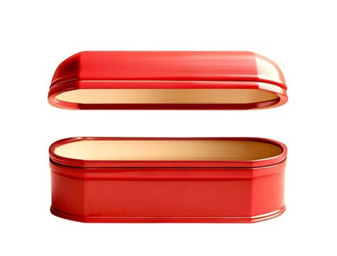 Premium Ai Image Open Red Empty Jewelry Box Mockup Template For Bijouterie Sale Advertisement