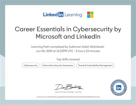Suleiman Saleh Abdulkadir On Linkedin Certificate Of Completion