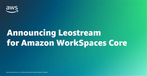 Amazon Workspaces Core Desktop And Application Streaming