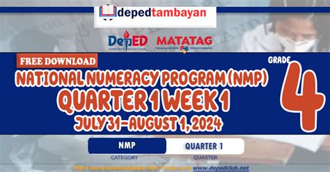 Grade 4 National Mathematics Program Nmp Lesson Scripts Q1 Week 1