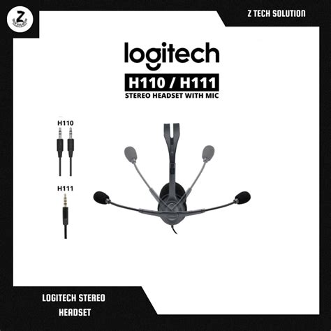 Logitech H111 Stereo Headset Z Tech Solution World Of Gamers