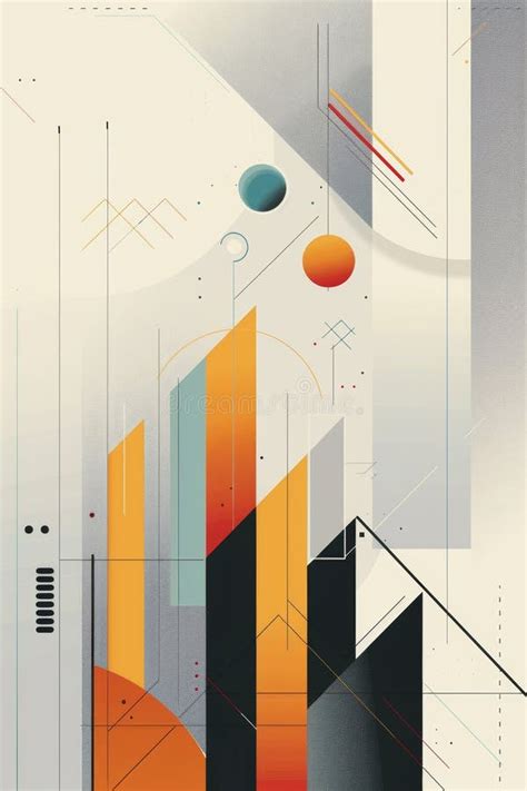Abstract Business Growth Chart Colorful Geometric Shapes Modern Data Visualization Stock