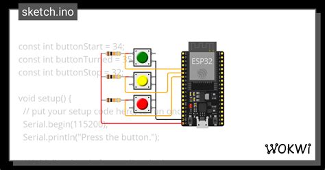 Button Test Wokwi Esp32 Stm32 Arduino Simulator