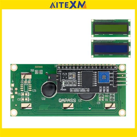 โมดูลหน้าจอ lcd สีฟ้าสีเขียว iic i2c 1602 สําหรับ arduino 1602 lcd