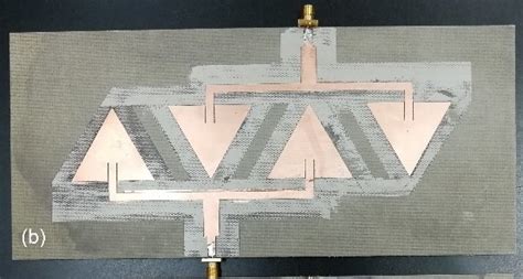 A Measured S Parameters Of Two 2 1 Triangular Patch Array Antennas