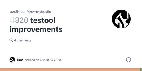 Testool Improvements Issue 820 Scroll Tech Zkevm Circuits GitHub