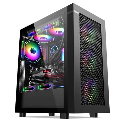 Eatx Dual CPU Motherboard Support Tempered Glass Side Panel Gaming Case Eatx Motherboard And