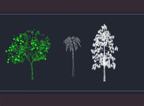 Trees DWG Elevation For AutoCAD Designs CAD