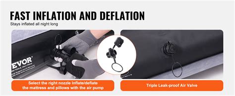 Vevor Truck Bed Air Mattress For 55 58 Ft Full Size Short Truck Beds