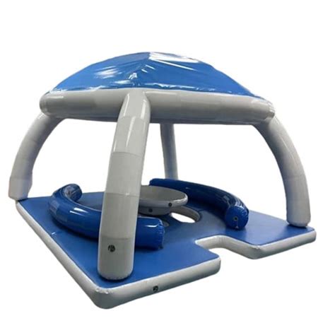 Factory Direct Inflatable Floating Dock Platform Swimming Water Island Floating Mat