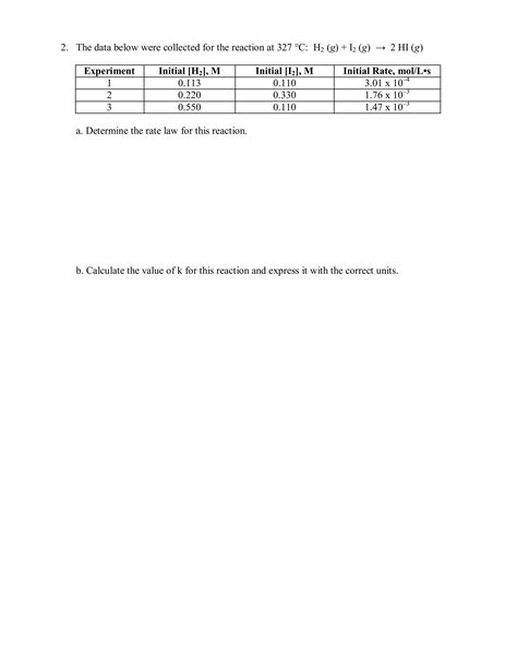 Sample Quiz Paper Set 7 Initial Rate Method Pdf