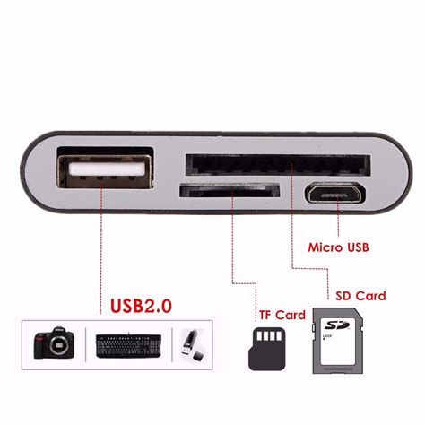 C USB Type C Male To USB TF SD OTG Female Adapter Card Reader Sale Banggood Com