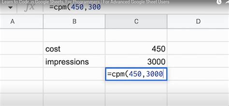 Learn To Code In Google Sheets For Experienced Programmers