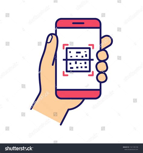 Qr Code Smartphone Scanner Color Icon Stock Vector Royalty Free 1161105130 Shutterstock