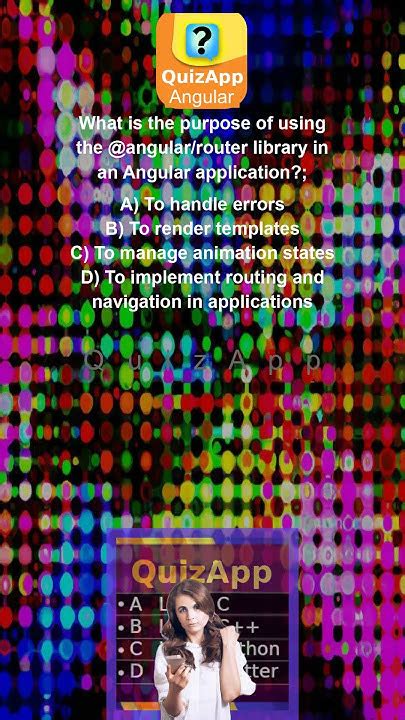 Angular What Is The Purpose Of Using The Angularrouter Library In An Angular Application Youtube