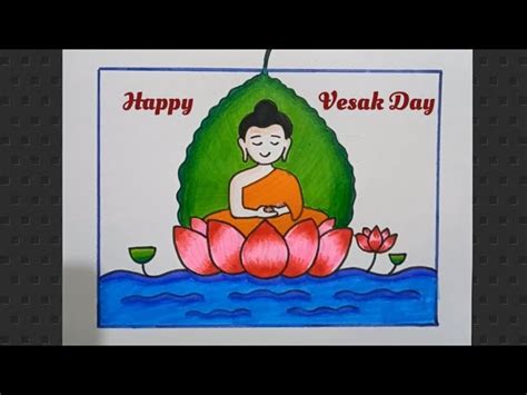 Buddha Purnima Drawing Vesak Drawing For Beginners Easy 51 Off