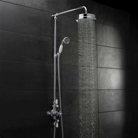 Nuie Chrome Triple Thermostatic Shower Valve Homebase