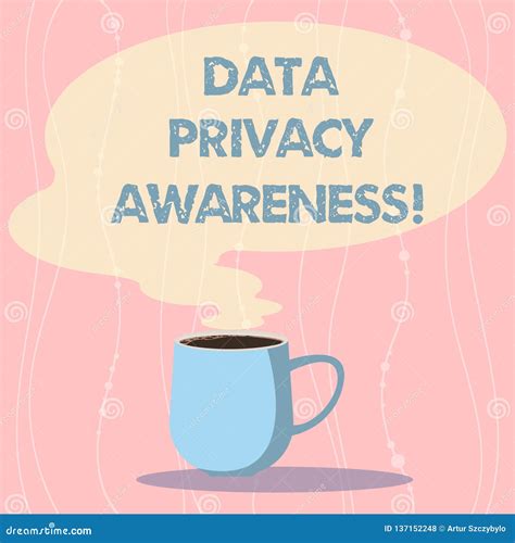 Word Writing Text Data Privacy Awareness Business Concept For