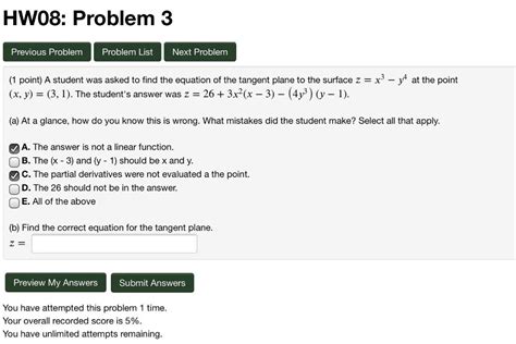 Solved Hw08 Problem 3 Previous Problem Problem List Next