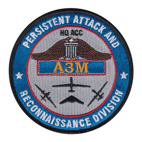 HQ ACC A3M Custom Patches Air Combat Command Reconnaissance Operations Divisio