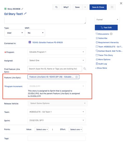Standalone Features Displayed As Unassigned In The Jira Align Feature