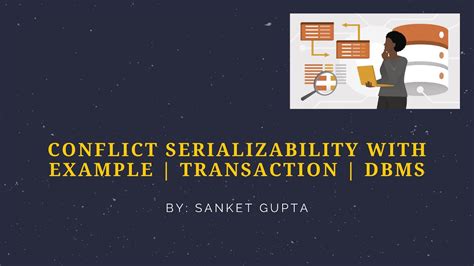 Conflict Serializability With Example Transaction Dbms Youtube