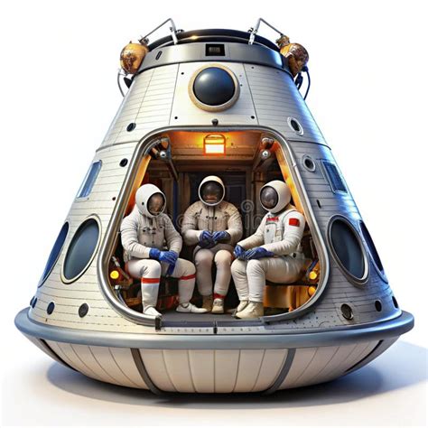 Space Capsule Docking At A Luxury Space Hotel Stock Illustration Illustration Of Generative
