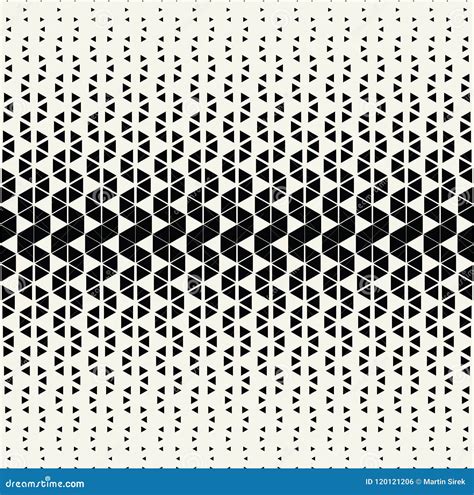 Abstract Geometric Halftone Triangle Gradient Pattern Stock Vector