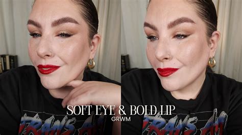 Soft Eyes And Bold Lip Grwm Youtube