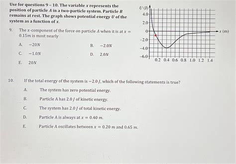 solved use for questions 9 10 the variable x represents the